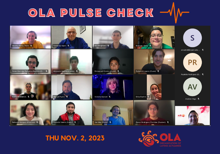 Pulse Check Nov 2, 2023 - OLA - Organization Latino Actuaries